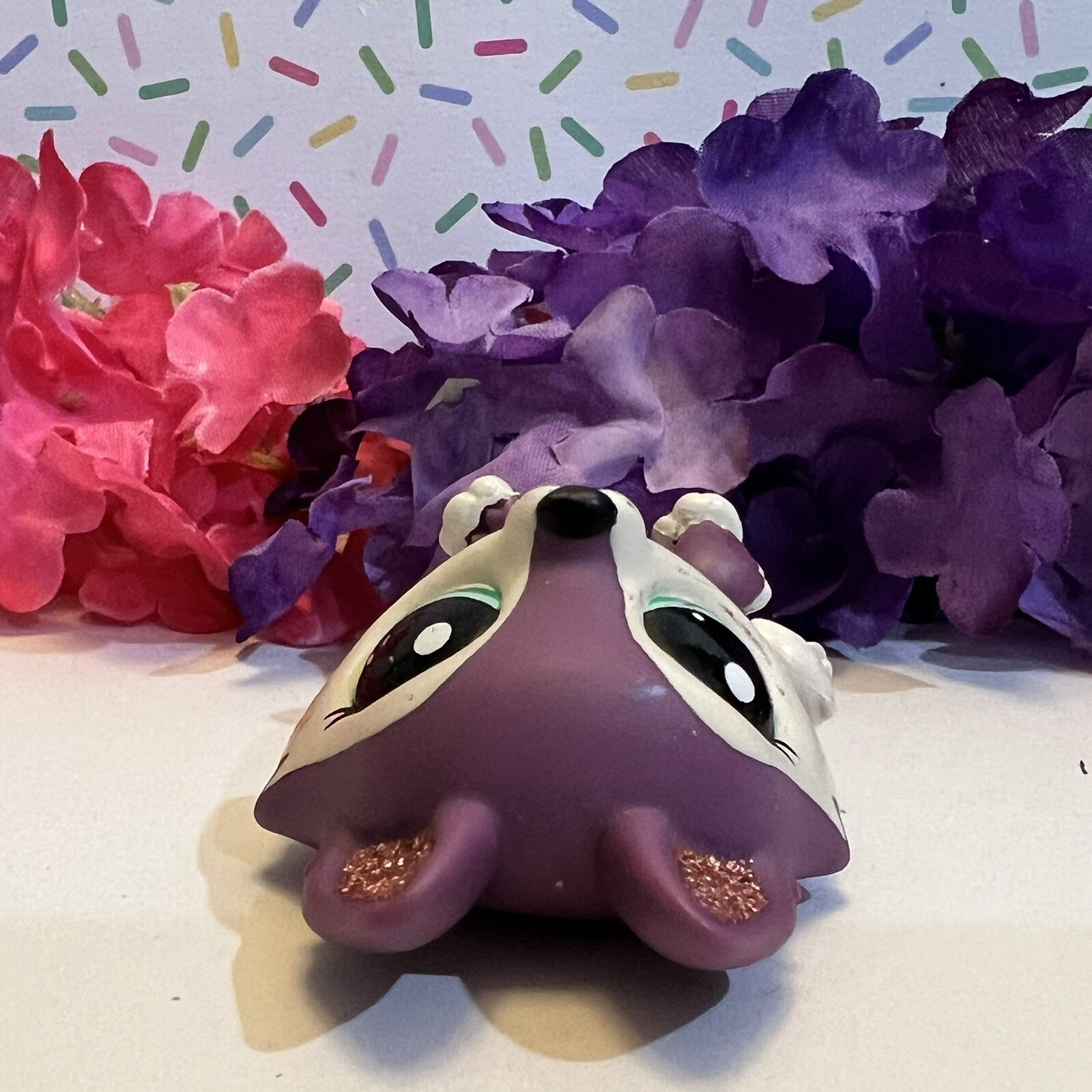 Littlest Pet Shop LPS Authentic 2297 Glitter Sparkle Husky Dog Wolf ...