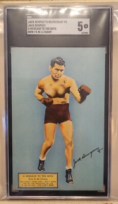 Jack Dempsey Restaurant Postcard - A Message to the Boys - SGC 5 - RARE ...