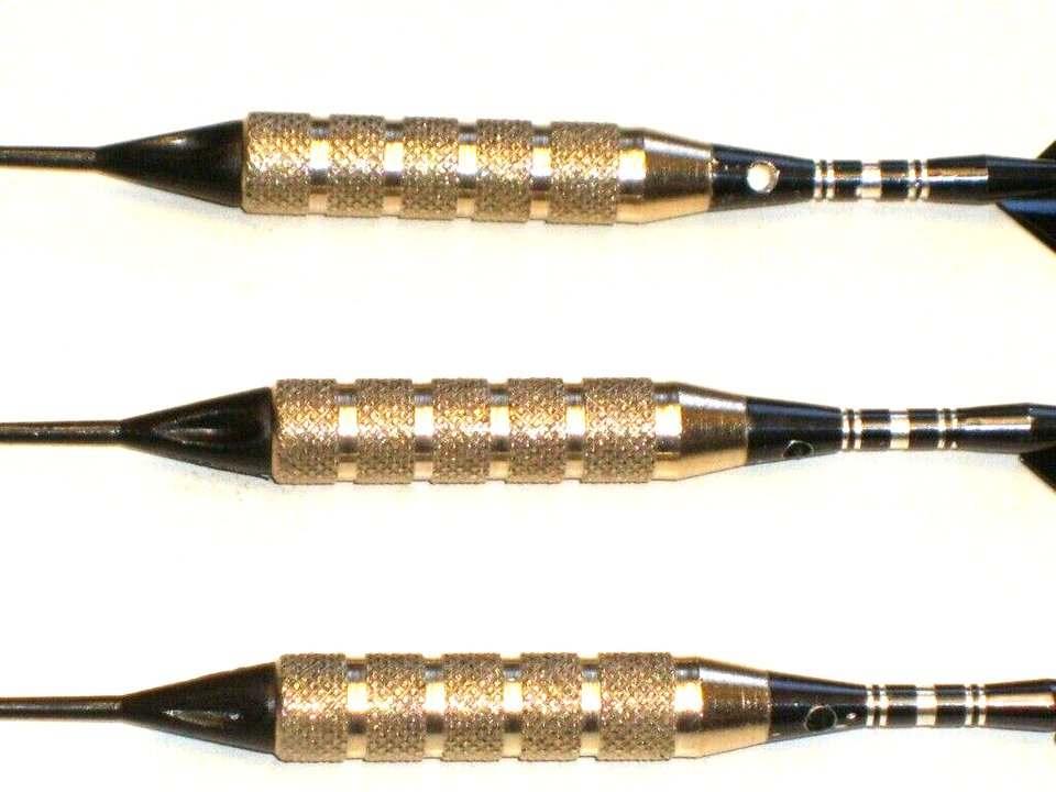 Soft Tip Darts Used 17 Gram 1/4" Plated with Aluminum Shafts & New ...