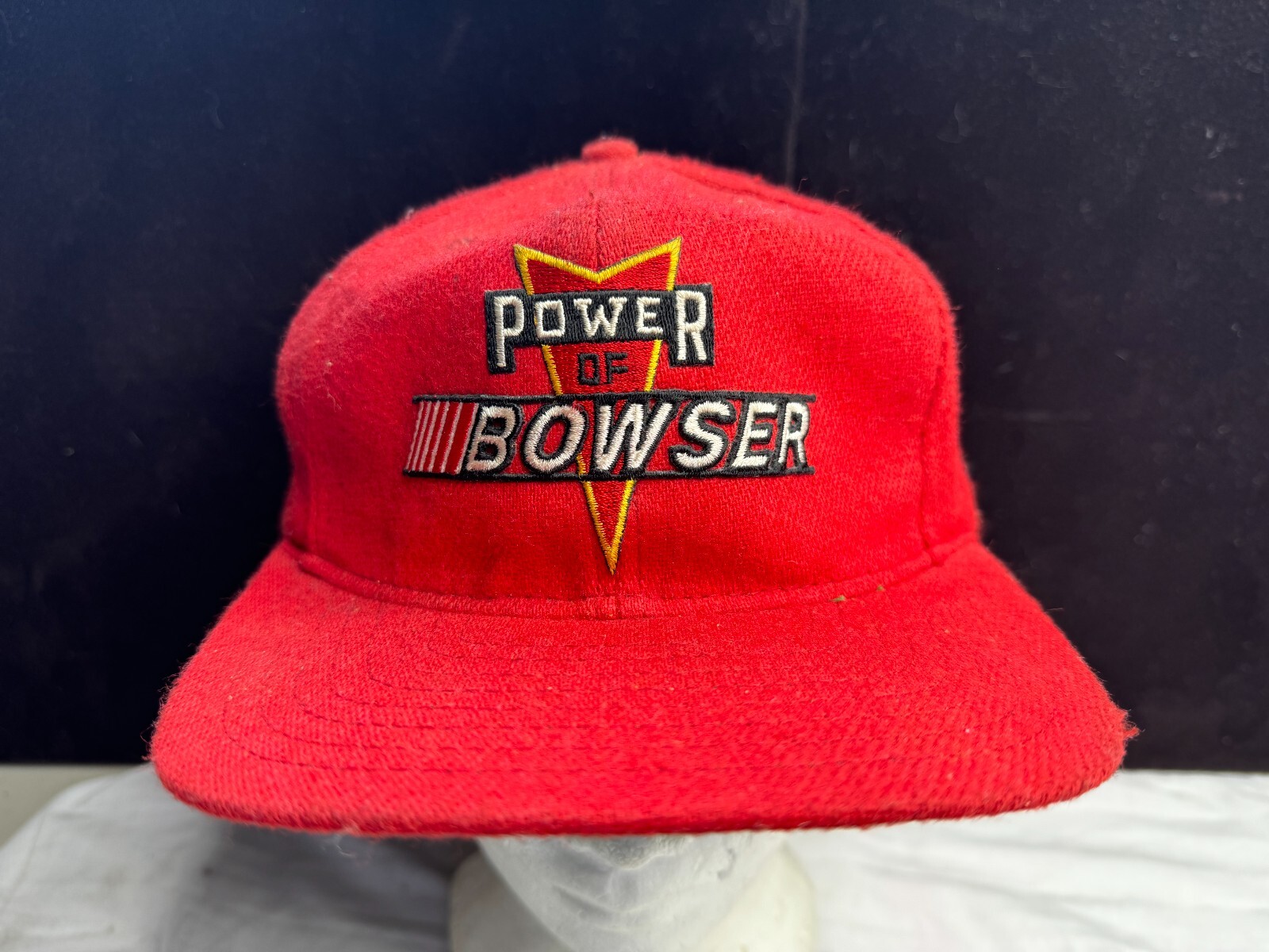 Vintage Power of Bowser Car Dealership Snapback Hat P… - Gem
