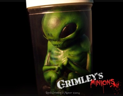 Green Alien Embryo Specimen in a Jar Halloween Horror Alien Deep Baby ...