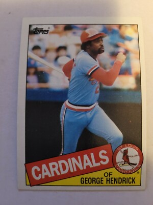 1985 TOPPS GEORGE HENDRICK #60 NM | eBay