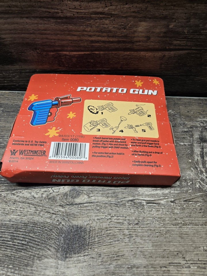 1 NEW POTATO GUN CLASSIC KIDS TOY PISTOL POTATOE SPUD LAUNCHER GUNS GAG ...