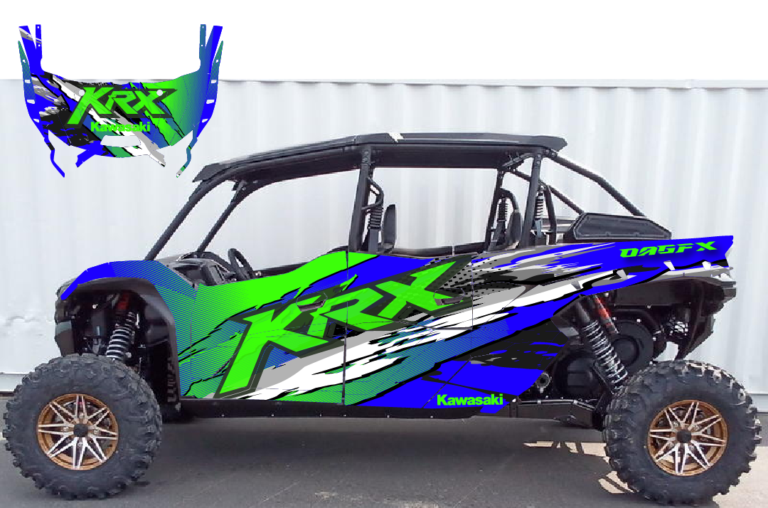 2020 - 2024 Kawasaki Teryx KRX 4 Door 1000 Graphic Kit-Pro Edition D53 ...