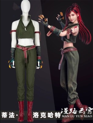 FF7 Final Fantasy VII Tifa Lockhart Cosplay Costume Suit Women's ...