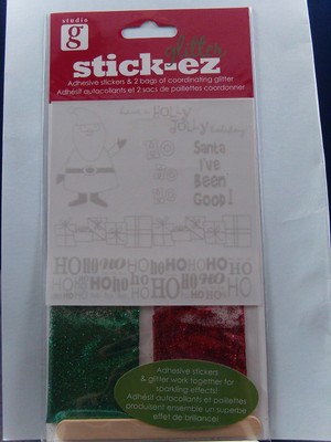 NEW STUDIO G RUB ONS GLITTER STICK-EZ HOLIDAY SANTA AC0229 1457 | eBay