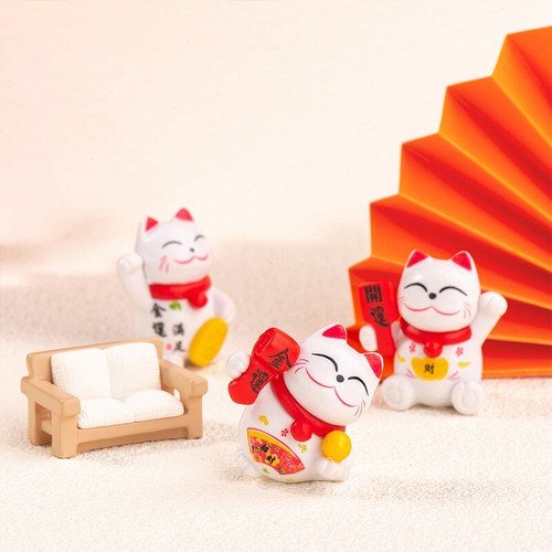 Mini Lucky Cat Decoration Home Decor Kawaii Lucky Cat Maneki Neko ...