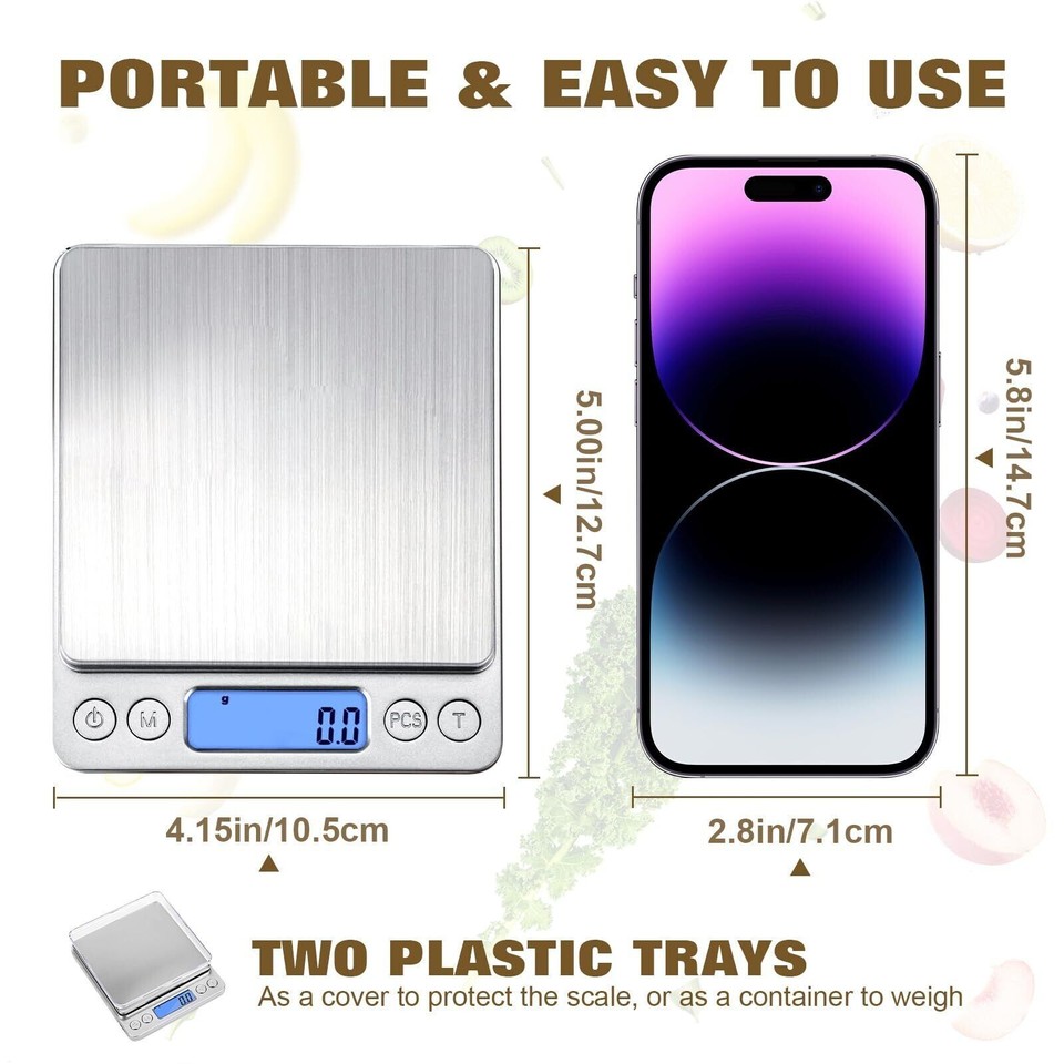 Basculas Para Pesar Comida Pesa Joyeria Pesas Digital Balanza Cocina ...