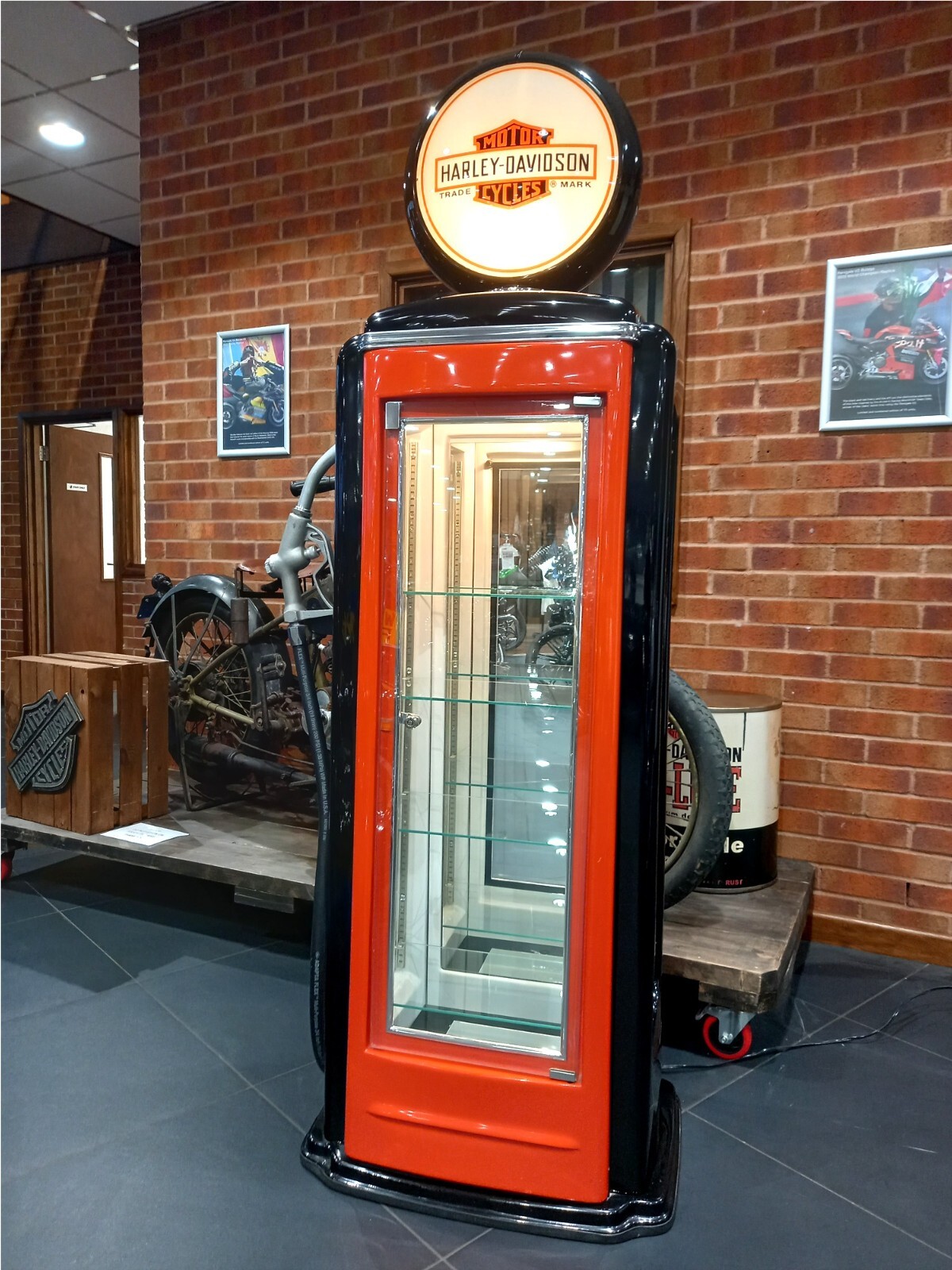 Harley-Davidson Gas Tank Display Cabinet | eBay UK