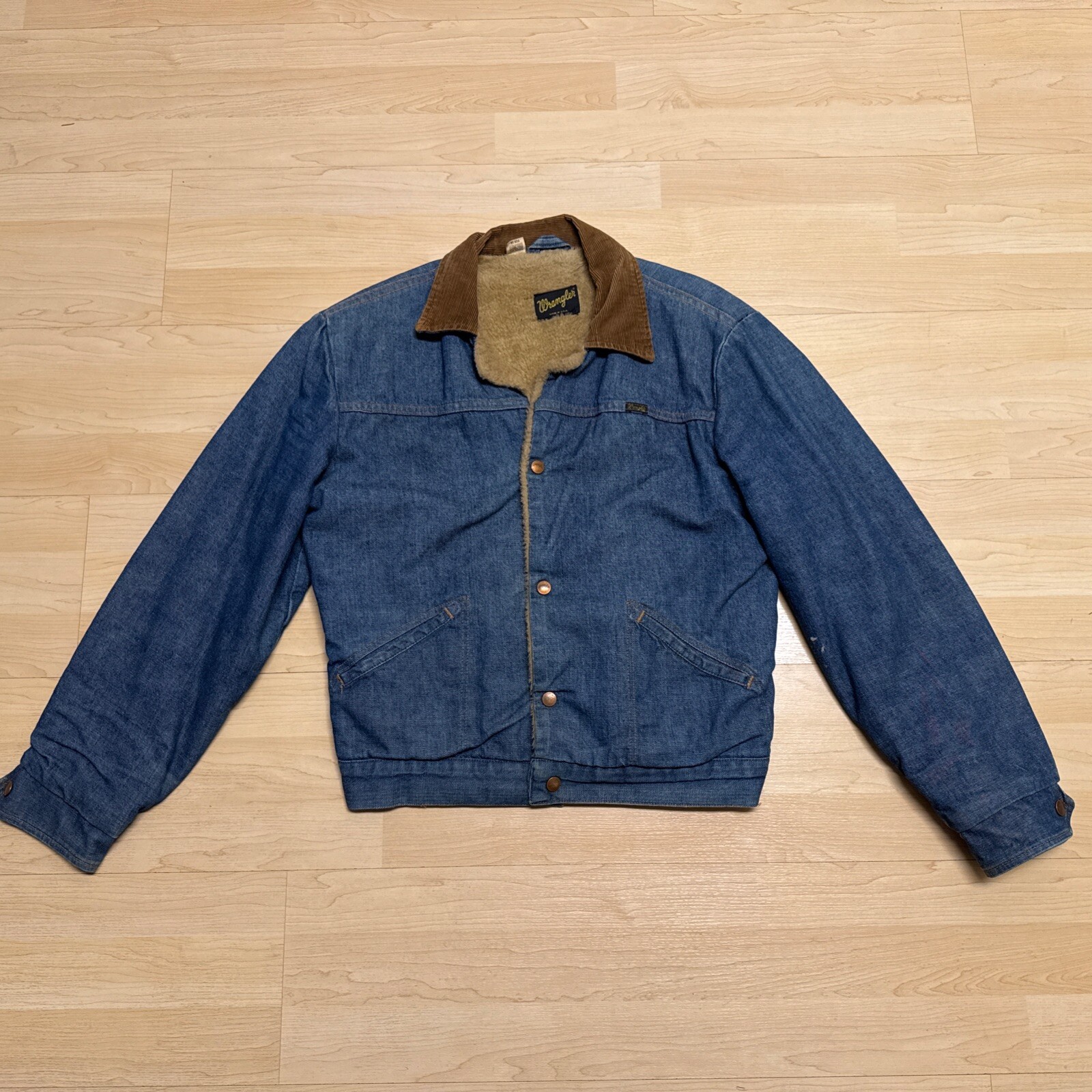 Men’s VTG 60’s-70’s Wrangler Sherpa Lined Corduroy Co… - Gem