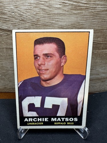 1961 Topps Archie Matsos #158 Rookie RC HOF LEGEND | eBay