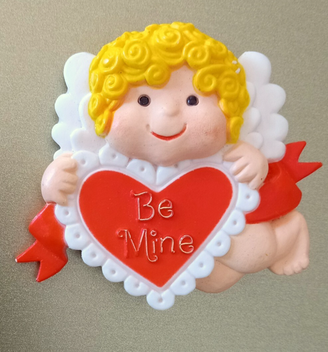 Vintage American Greetings Valentines Day Be Mine Cupid Heart Pin ...