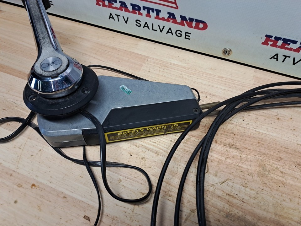 OMC Shifter Throttle Control Assembly Trim Switch and Wiring And Cables ...