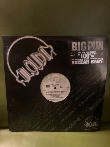 Big pun 100% 12” vinyl single Crib Underground records 2000 hip hop VG+ ...