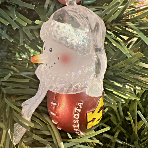 Minnesota Golden Gophers Football Christmas Ornament 2" Snowman | eBay