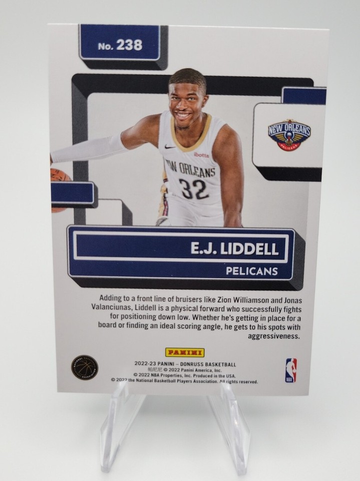 2022-23 Donruss EJ LIDDELL Rated Rookie #238 New Orleans Pelicans | eBay