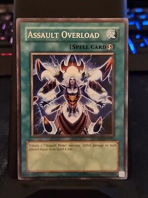 Assault Overload - Yugioh Spell Card - Vintage | eBay