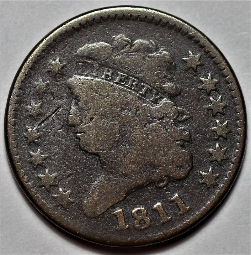 1811 Classic Head Half Cent - Key Date - US 1/2c Copper Coin | eBay