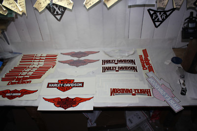 Harley decal sticker LARGE FXR Softail Dyna V-Rod FL touring window ...