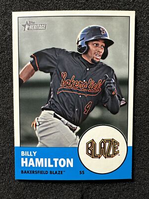 BILLY HAMILTON #10 2012 Topps Heritage Minor League Edition Rookie ...