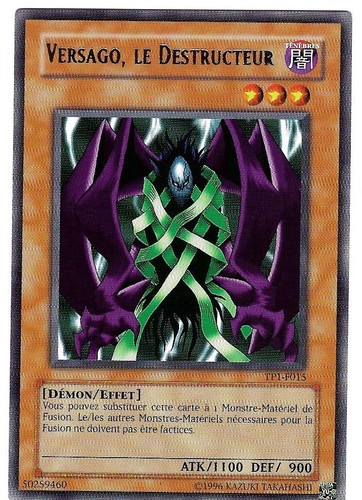 YUGIOH - VERSAGO, LE DESTRUCTEUR - TOURNAMENT PACK 1 - RARE - TP1-F015 ...