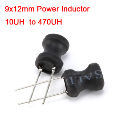 9 x 12mm Power Inductor 10UH 33UH to 470UH Radial Choke H Word Word ...