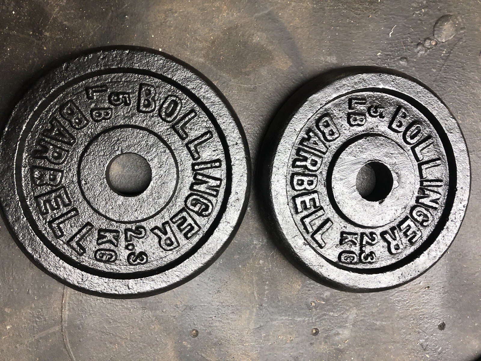 VTG Bollinger Barbell 5 lb Weight Plates (2) Standard 1” Hole Pair ...