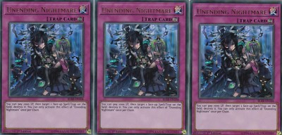 YUGIOH CARD - 3 X UNENDING NIGHTMARE - BLRR-EN104 ULTRA - RELENTLESS ...