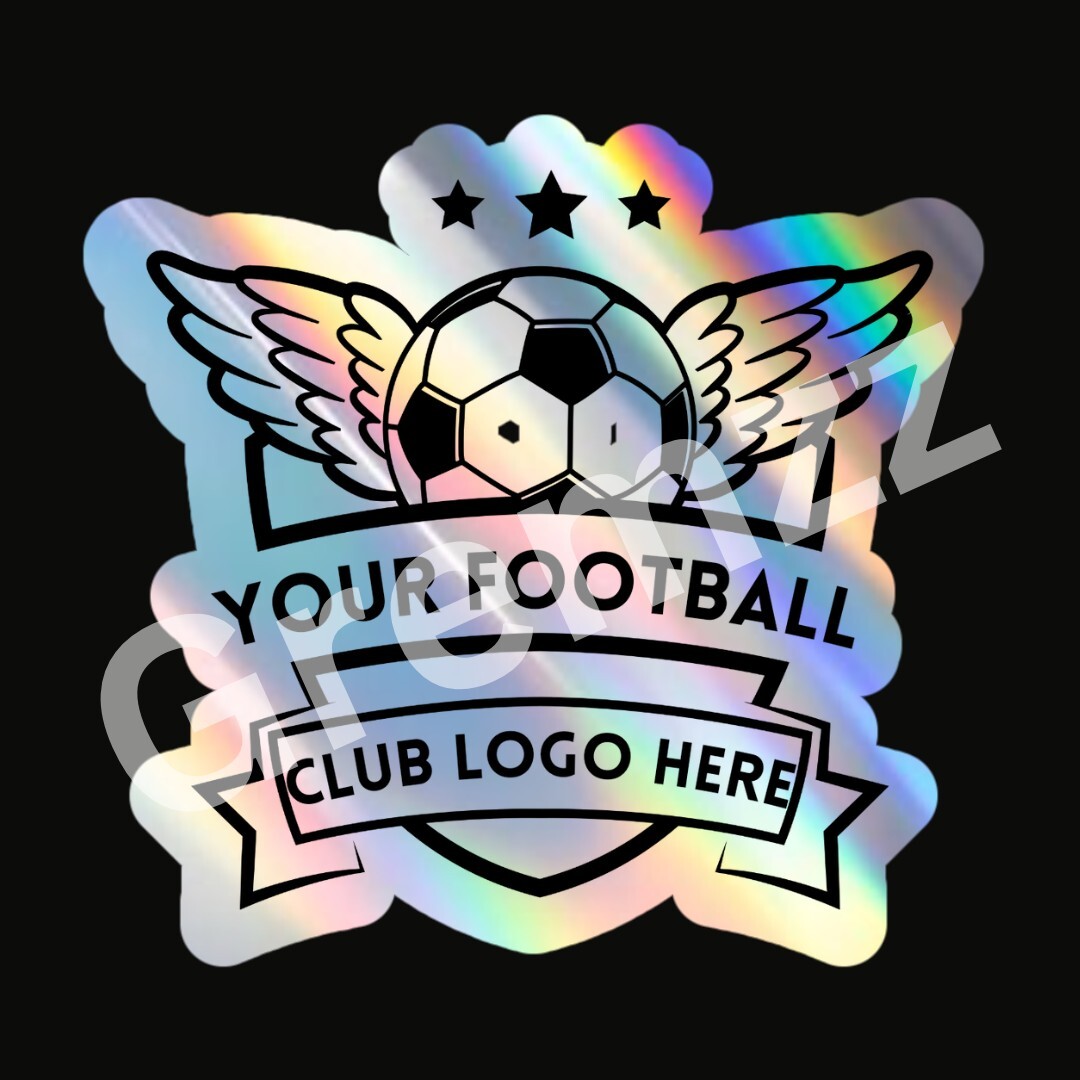 CUSTOM FOOTBAL TEAM LOGO BUMPER STICKERS DECALS CAR HOLOGRAPHIC OIL ...