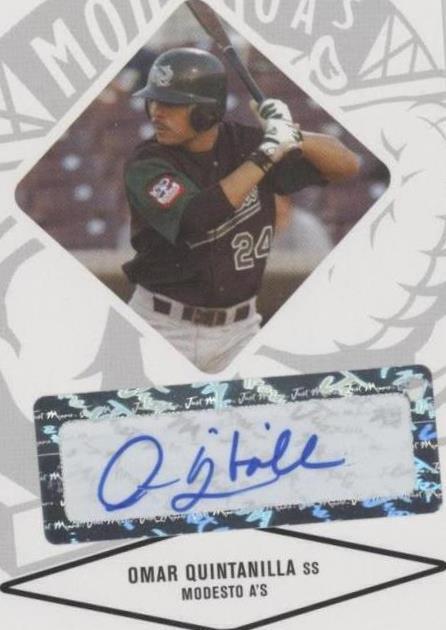 2004 Just Minors Justifiable - Omar Quintanilla #67 Autographed (AU, RC ...
