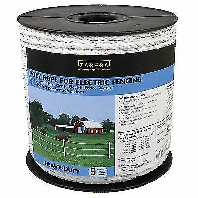 Zareba Heavy Duty Poly Rope White RSR660 for sale online | eBay