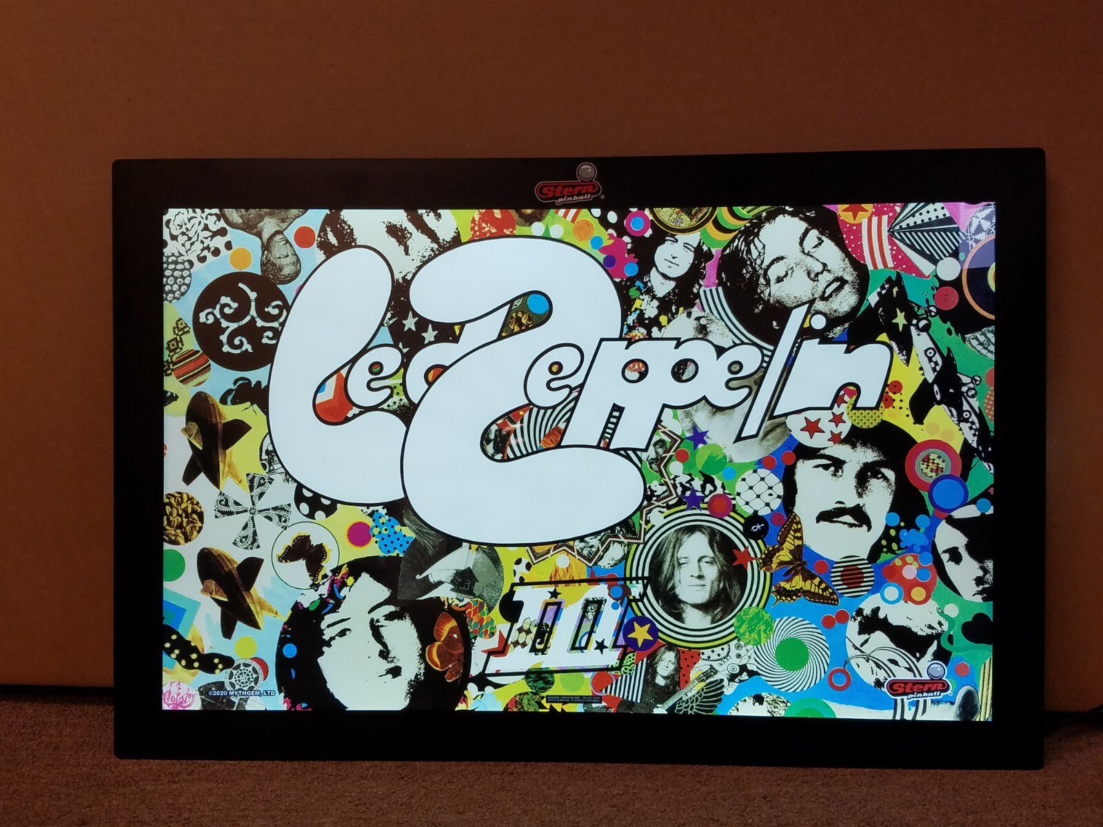 STERN LED ZEPPELIN PINBALL LED BACK-LIT TRANSLITE & FRAME 883-5020-00 ...