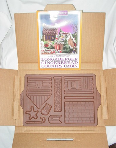NEW 1996 LONGABERGER CHRISTMAS GINGERBREAD COUNTRY CABIN MOLD | eBay