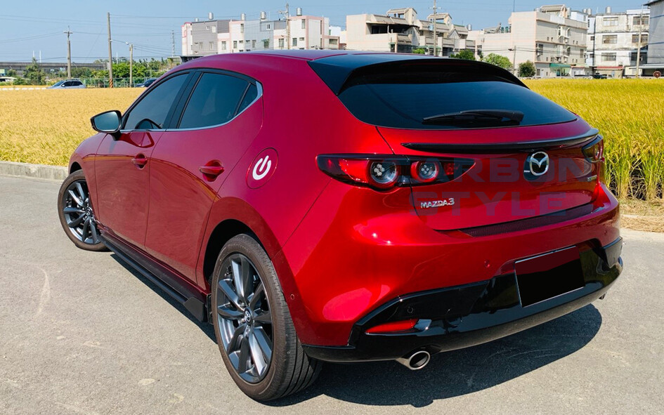 2019 Mazda 3 4th Gen BP Hatchback Fit OE Type Carbon Fiber Rear Middle ...