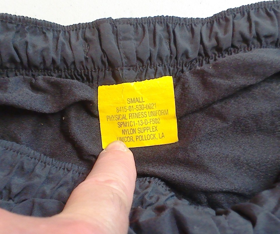 USGI US Army Black Physical Fitness Uniform PFU PT Shorts Trunks All ...