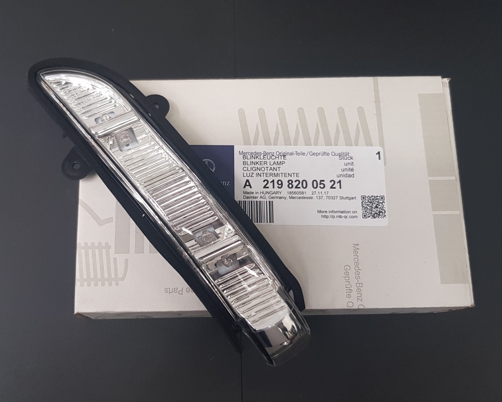 Genuine Mercedes passenger side mirror indicator A2198200521 | eBay ...