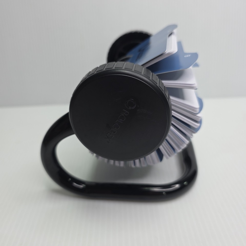 Rolodex Mini Classic Rotary Card File 1 3/4" X 3 1/4" 250 Cards Black ...