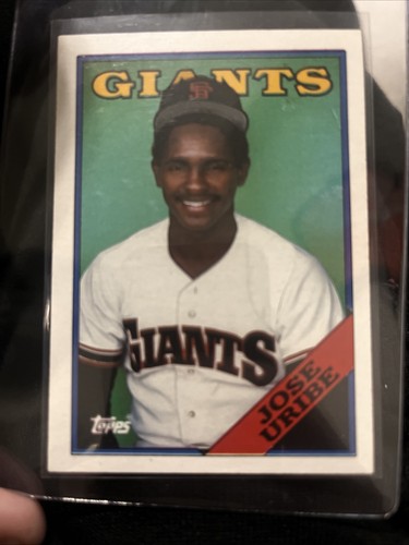 1988 Topps Jose Uribe Error Card *RARE PRINTING MISTAKES* | eBay
