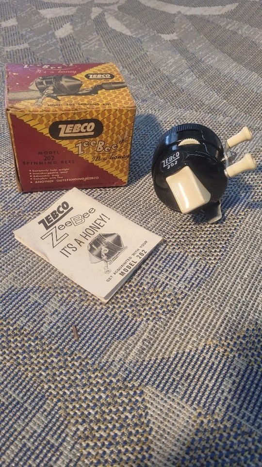 Vintage Zebco Fishing Reels 202 NEW Never Used w/Paper Work and Box | eBay
