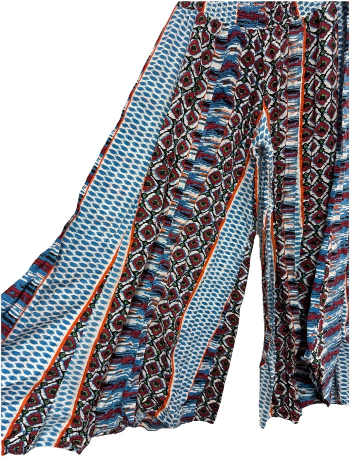 earthbound trading company Wide Leg Hippy Pants women's M | eBay