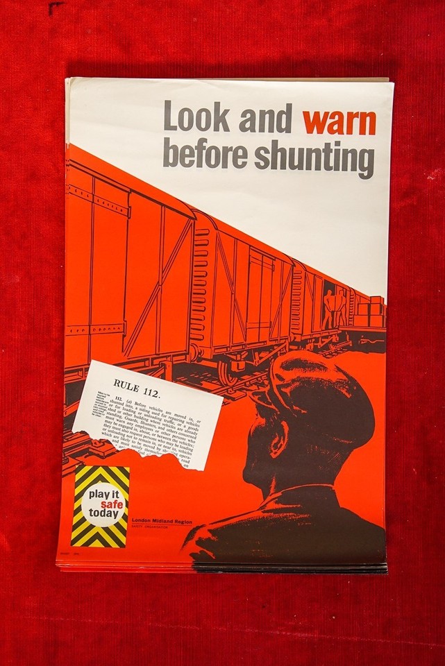 VANFITS SHUNTING ARTWORK BY STUDIO SEVEN BR LMR ORIGINAL RAILWAY POSTER ...