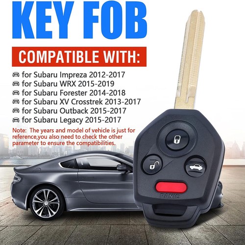 Car Keyless Entry Remote Key Fob For Subaru Impreza Forester Legacy ...