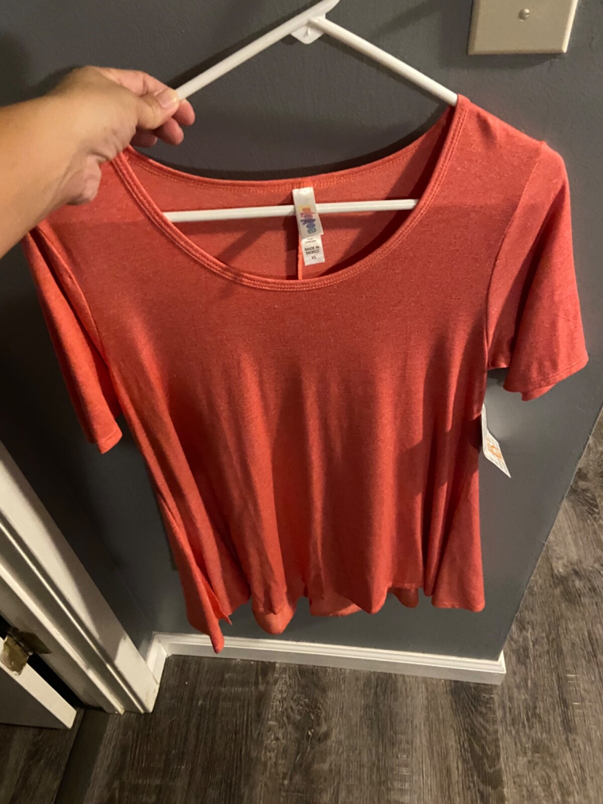 LuLaRoe Perfect T Coral Melon XXS or XS. U pick 1 size NWT has white ...