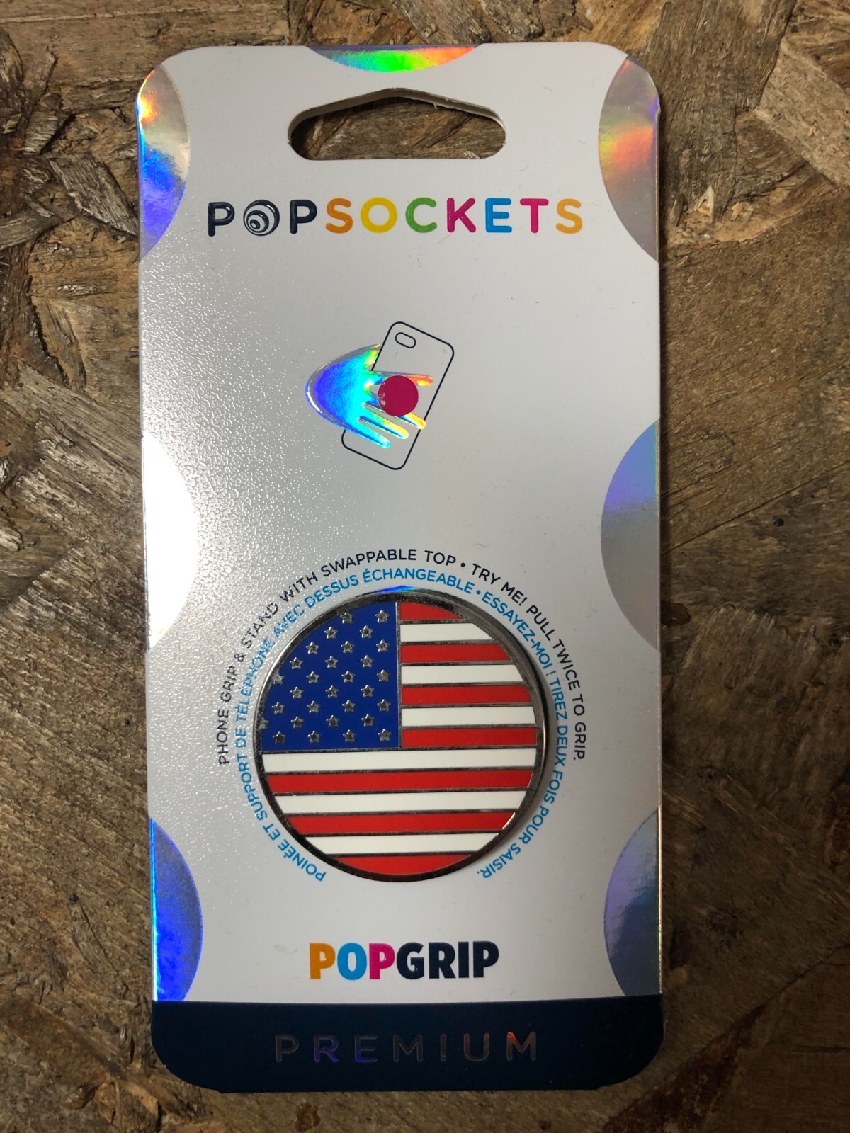 PopSockets Phone Grip Enamel American Flag Popgrip PopSocket 063 for ...