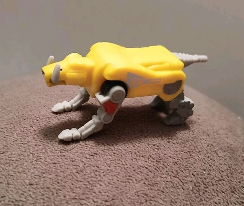 Micro Machines Yellow Power Ranger Sabertooth Tiger Dinozord mini 1993 ...