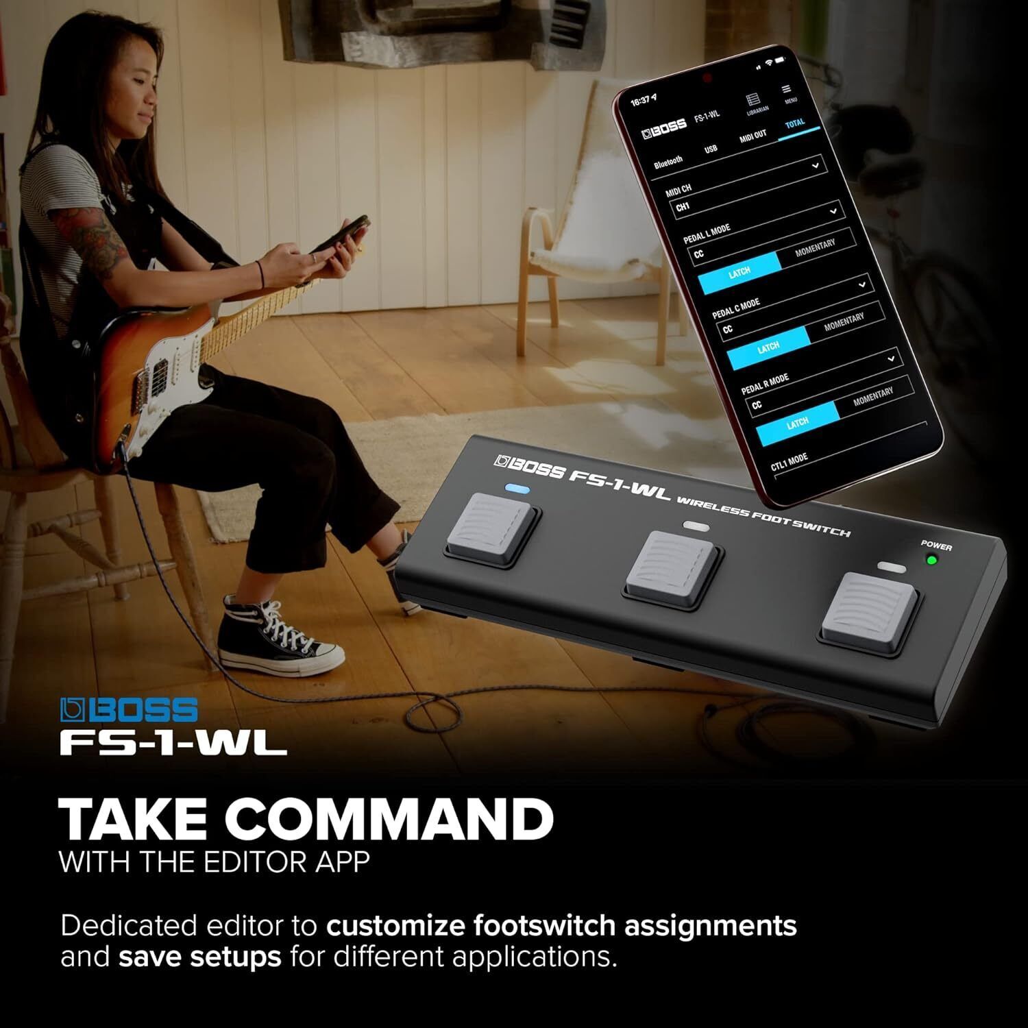 BOSS Roland FS-1-WL Wireless Foot switch | eBay