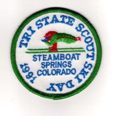 Tri State Scout Ski Day 1991, Steamboat Springs Colorado Patch | eBay