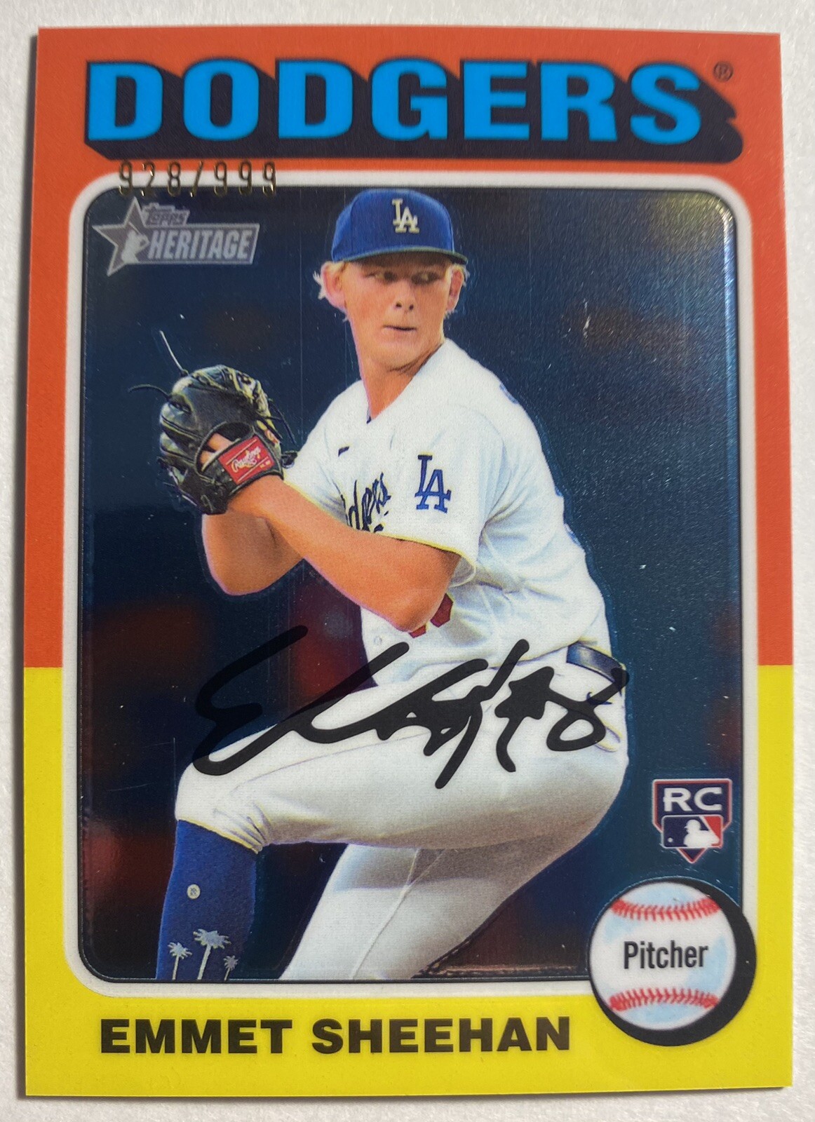 2024 Topps Heritage Emmet Sheehan #187 ROOKIE /999 | eBay