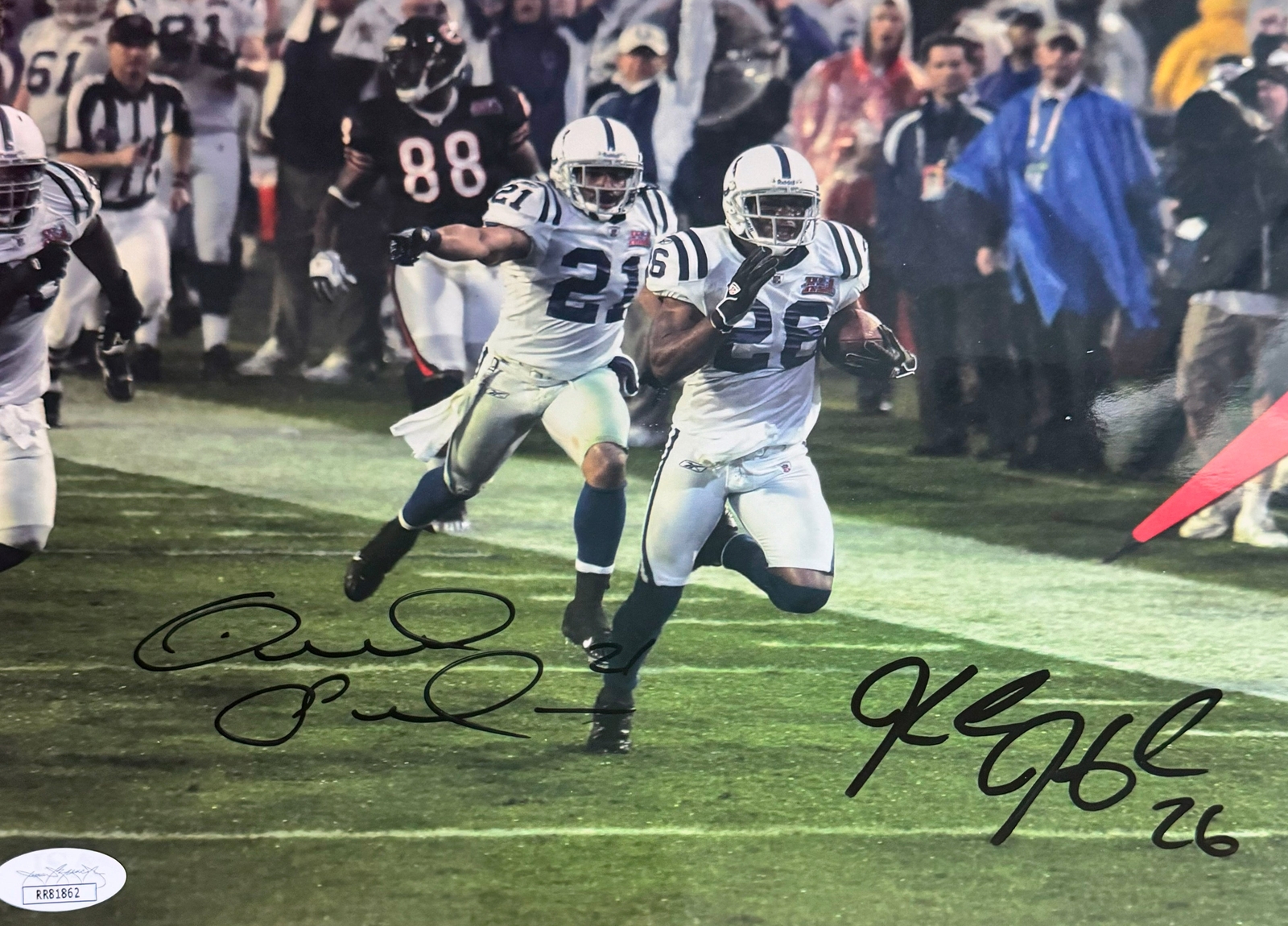 Kelvin Hayden & Bob Sanders Indianapolis Autographed Photo 8x10 JSA | eBay