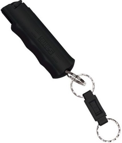 Sabre Key Case Pepper Spray With Quick Release Key Ring Black Hardcase ...